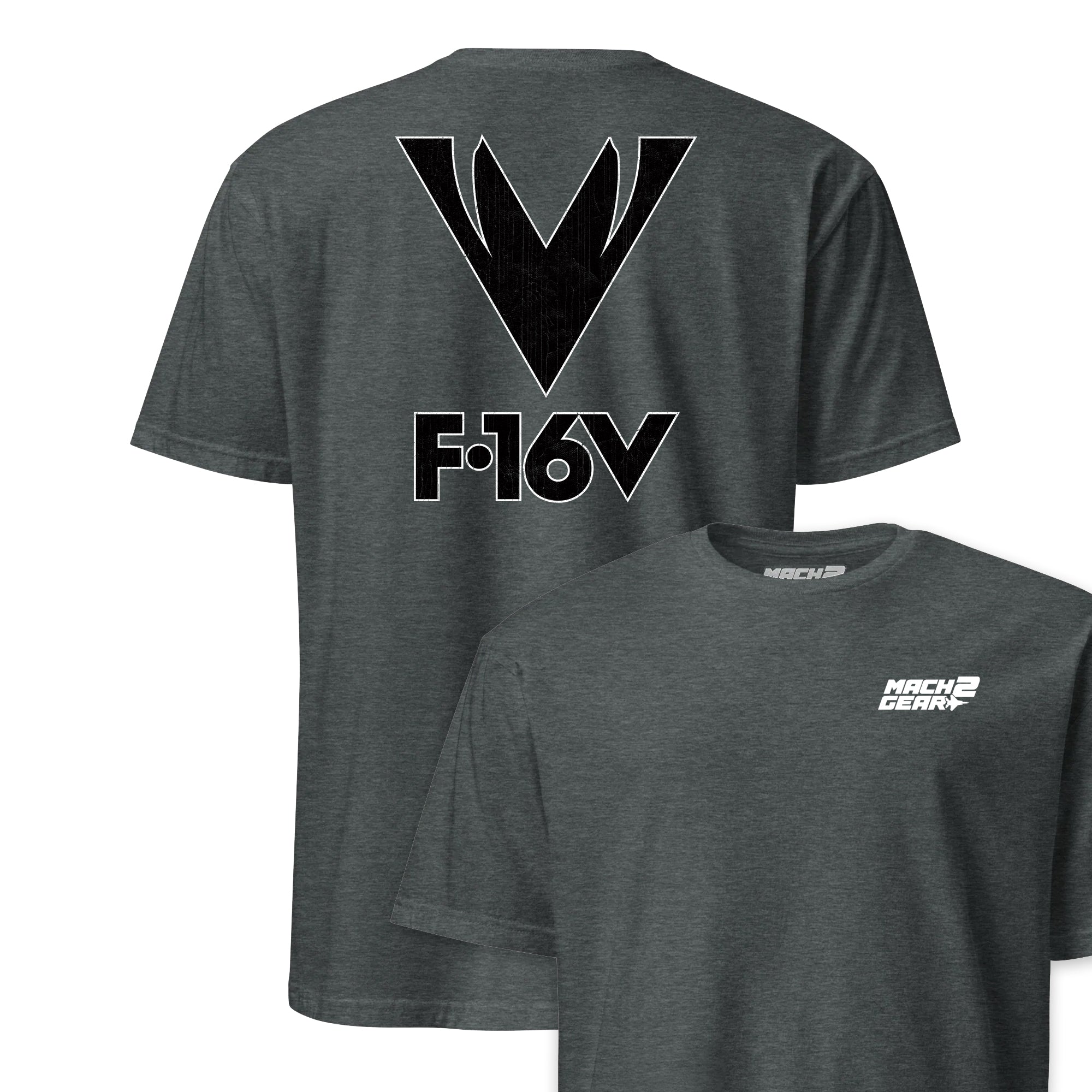 F-16V Super Viper Blackout Insignia Front & Back T-Shirt